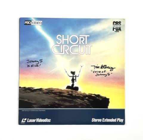 Short Circuit Signed Laserdisc Johnny 5 Voice Actor Tim Blaney • Raretracks